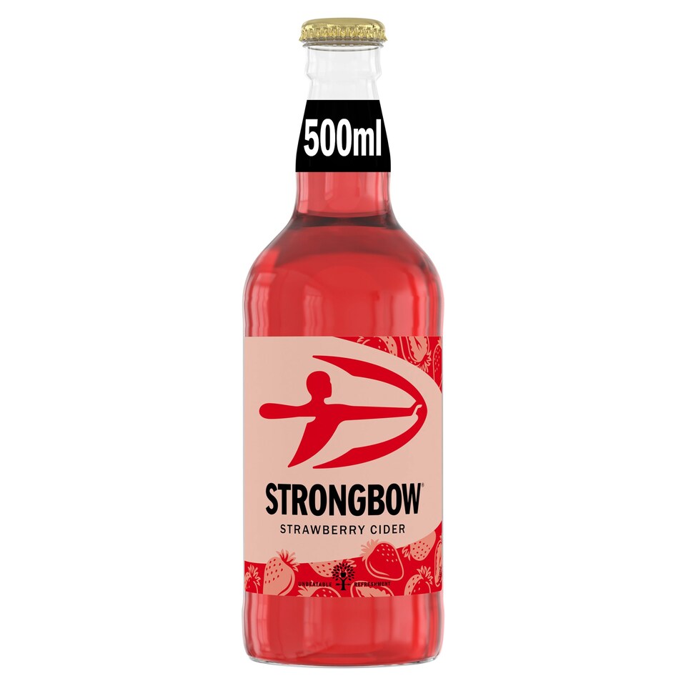 Strongbow Strawberry Cider 500ml - Tesco Groceries