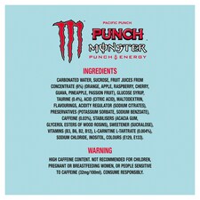 Monster Pacific Punch Energy Drink 4 X 500Ml - Tesco Groceries