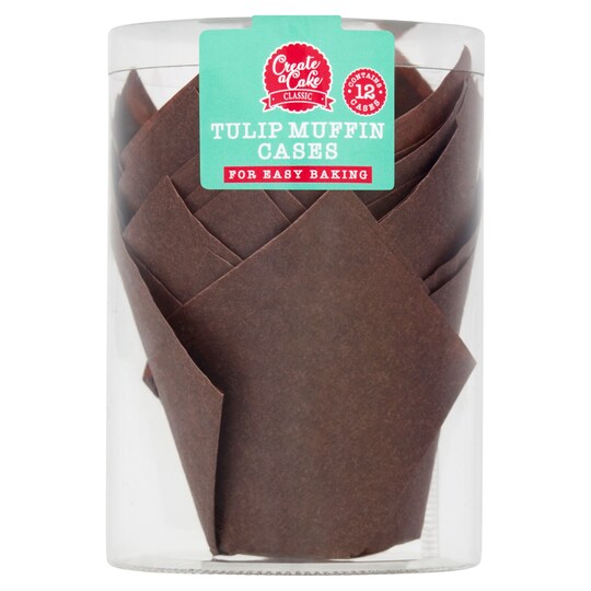 Create A Cake Tulip Muffin Cases 12 Pack - Tesco Groceries
