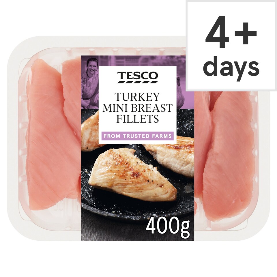 Tesco Mini Turkey Breast Fillets 400G - Tesco Groceries