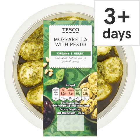 Tesco Mozzarella With Pesto 125G - Tesco Groceries