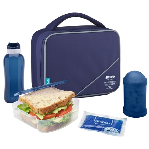 Smash Recycled Navy Lunch Pack 5 Piece - Tesco Groceries