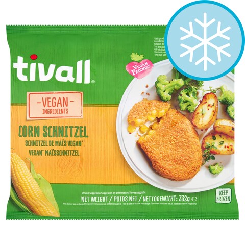 Tivall Vegan Corn Schnitzel 332G - Tesco Groceries
