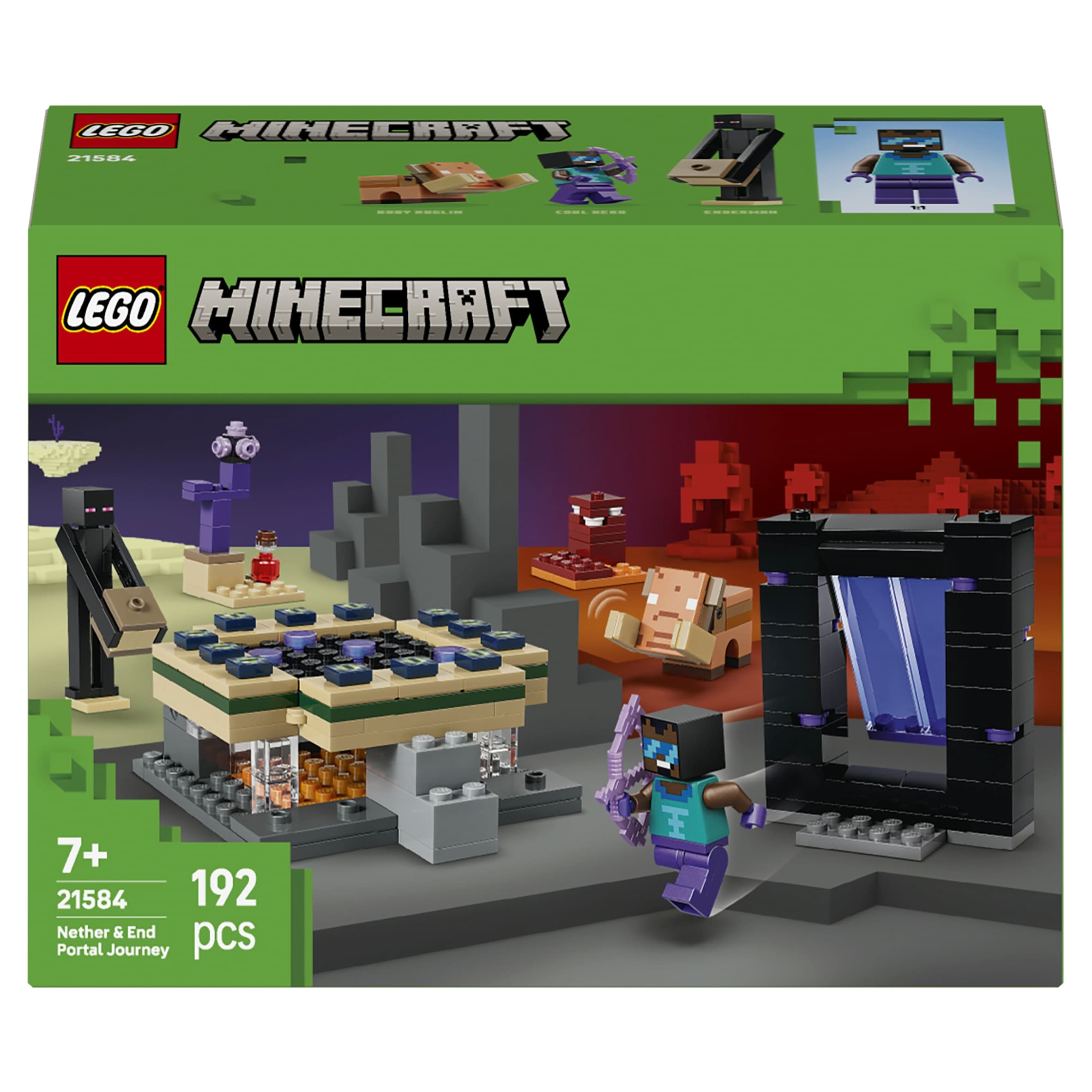 LEGO Minecraft 21584 Utazás az Alvilág kapujához és a Végportálhoz ...