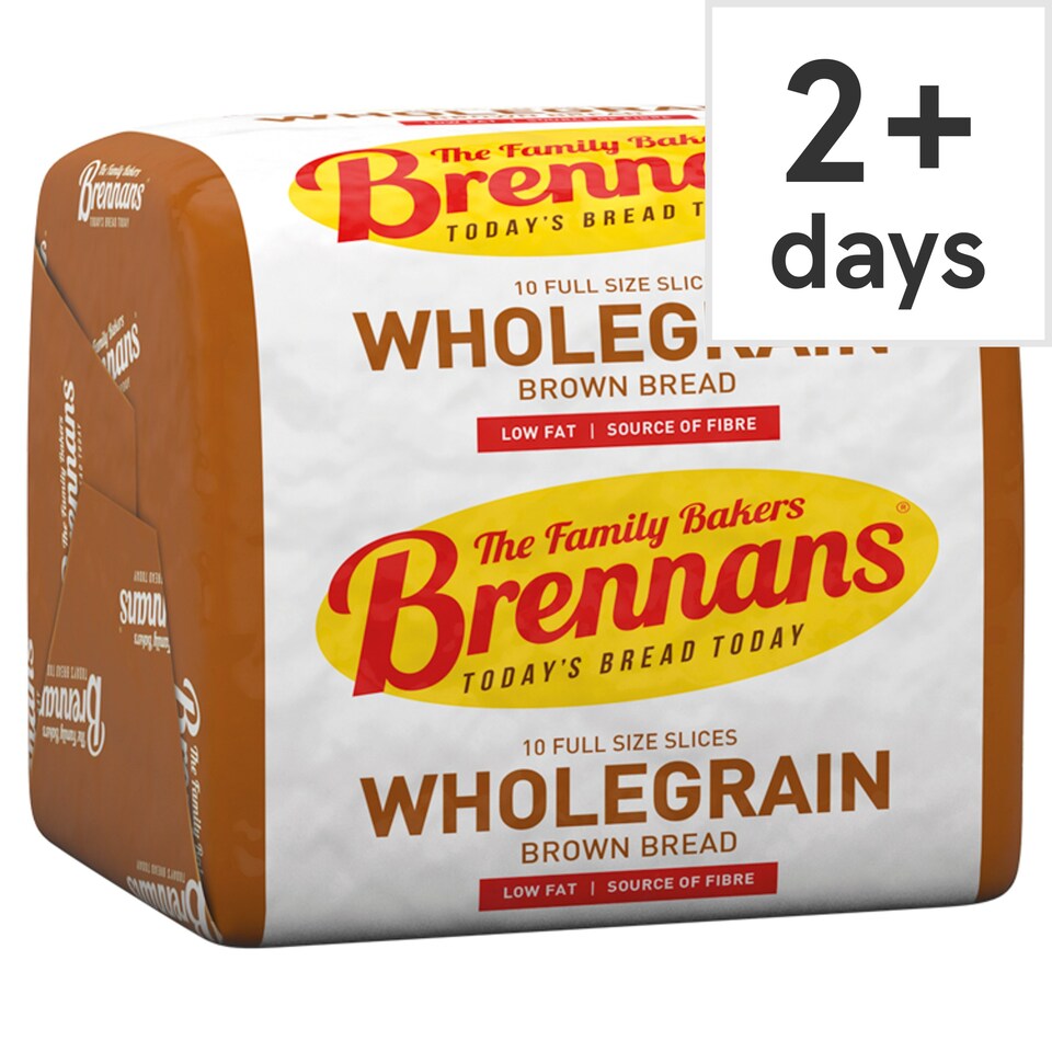 Brennans Half Pan Whole Grain Bread 400G - Tesco Groceries