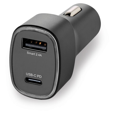 Tesco Dual Port USB C and USB A in Car Phone Charger Black - Tesco ...