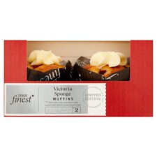 Tesco Finest Victoria Sponge Muffins 2 Pack - Tesco Groceries