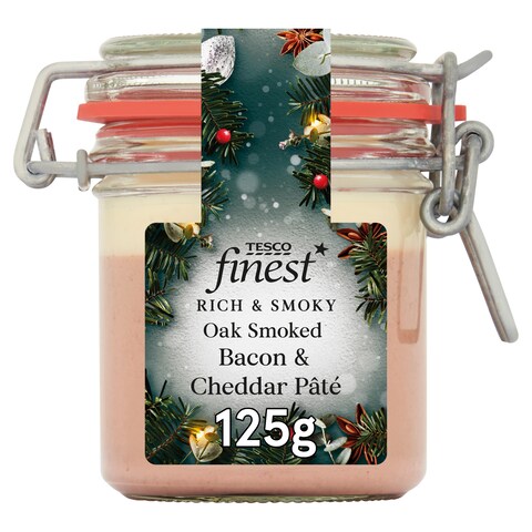 Tesco Finest Oak Smoked Bacon & Cheddar Pate 125g - Tesco Groceries