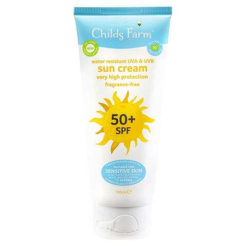 Childs Farm Fragrance-Free Sun Cream 50+ SPF 100ml - Tesco Groceries