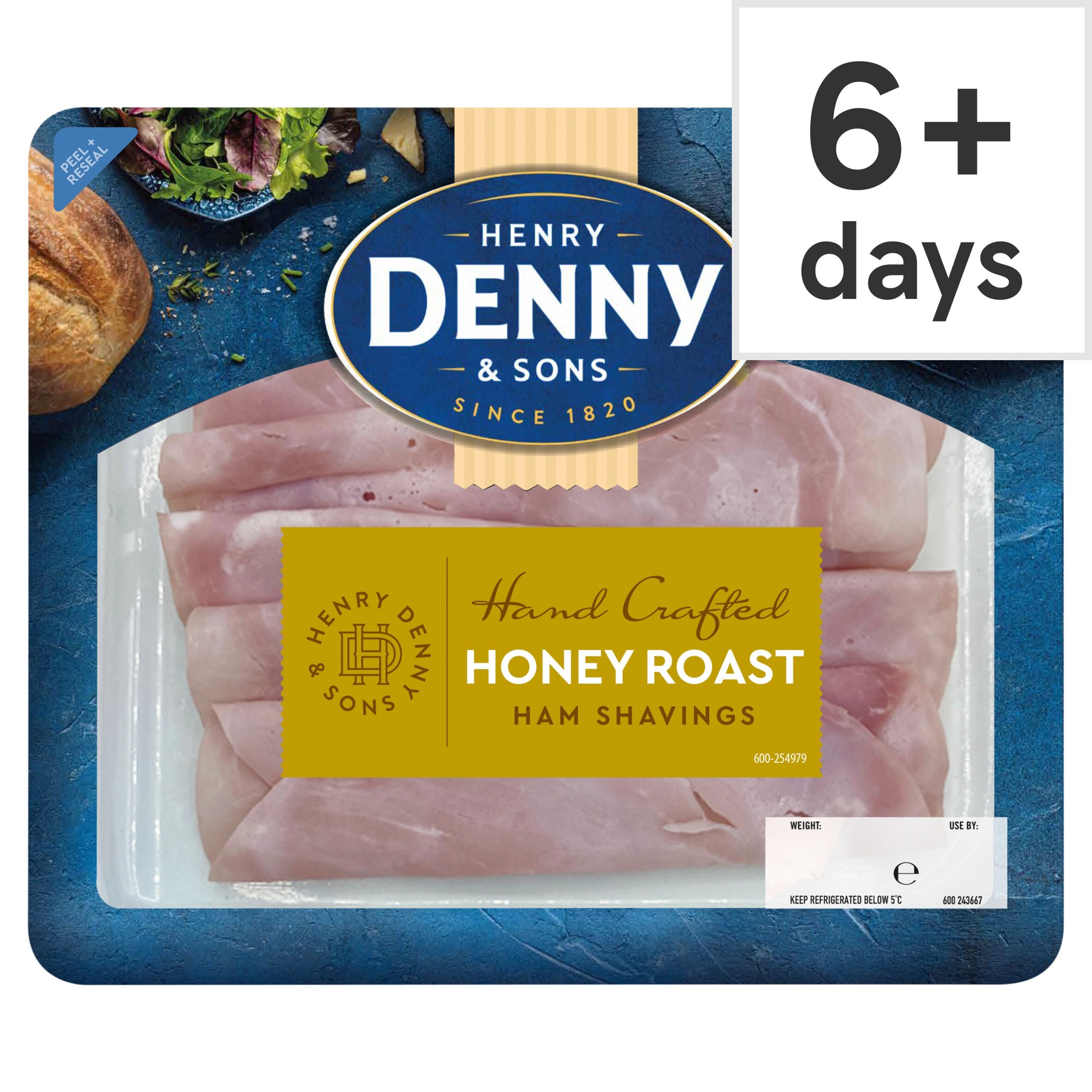 Denny Hand Crafted Roast Honey ham Shavings 90g - Tesco Groceries