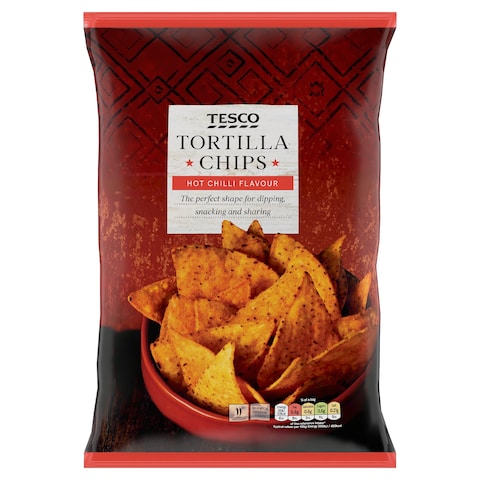 Tesco Tortilla Chips Hot Chill Flavour 200G - Tesco Groceries