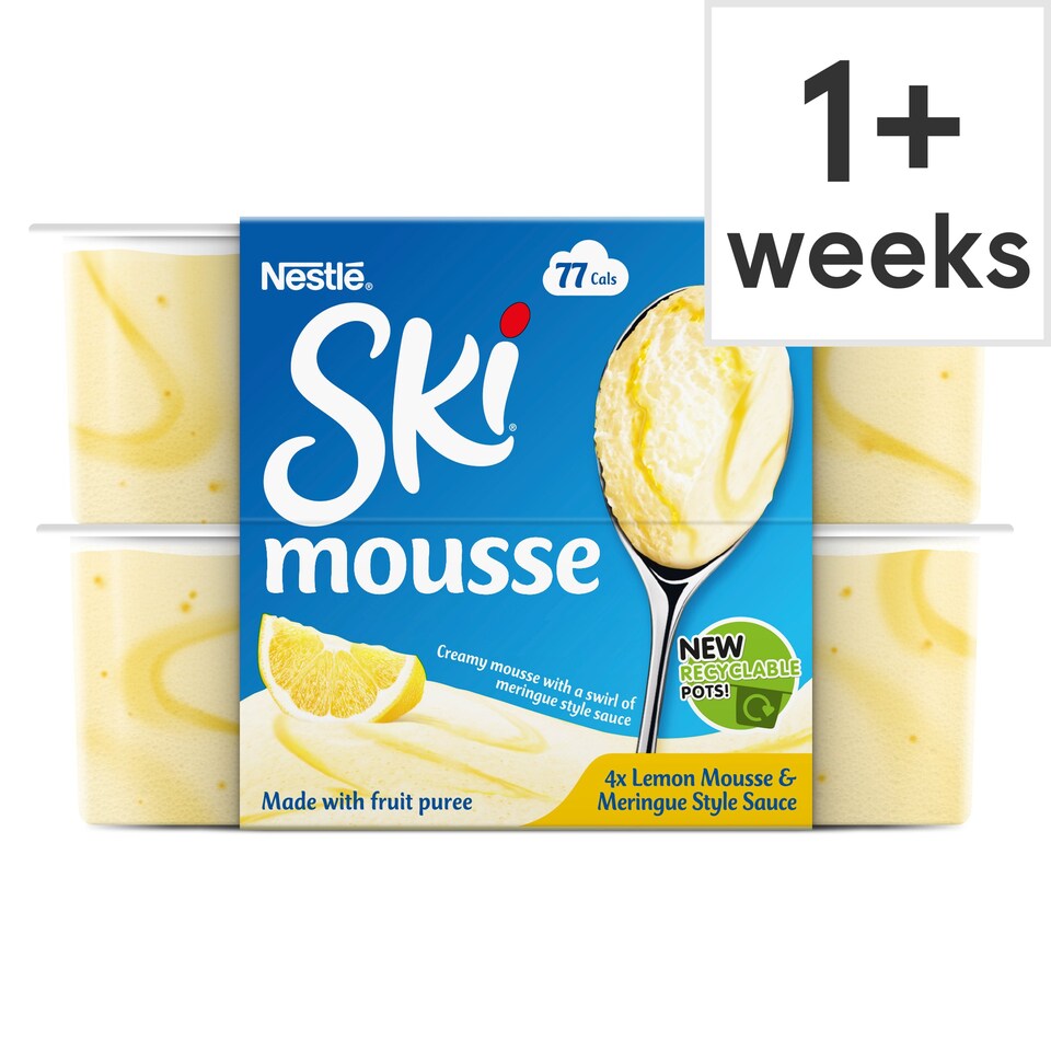 Nestle Ski Lemon Meringue Mousse 4 X60g - Tesco Groceries