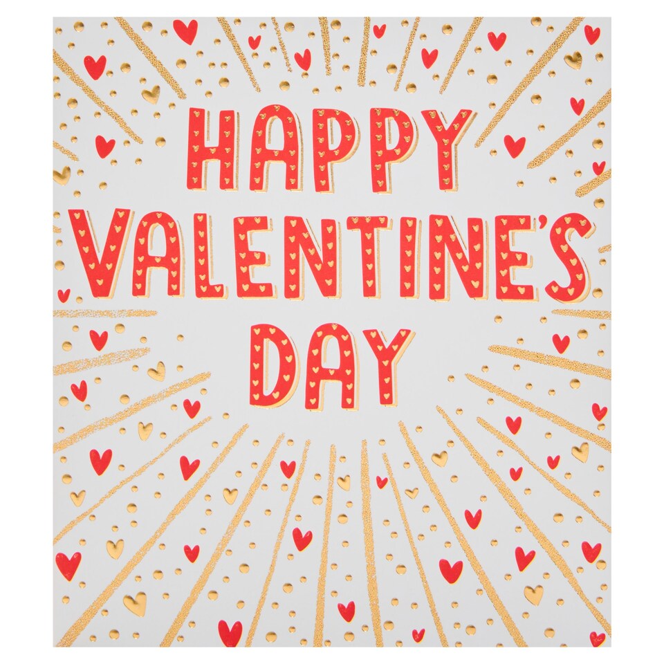 Inkdrops Valentine's Day Card Happy Valentine's Day - Tesco Groceries