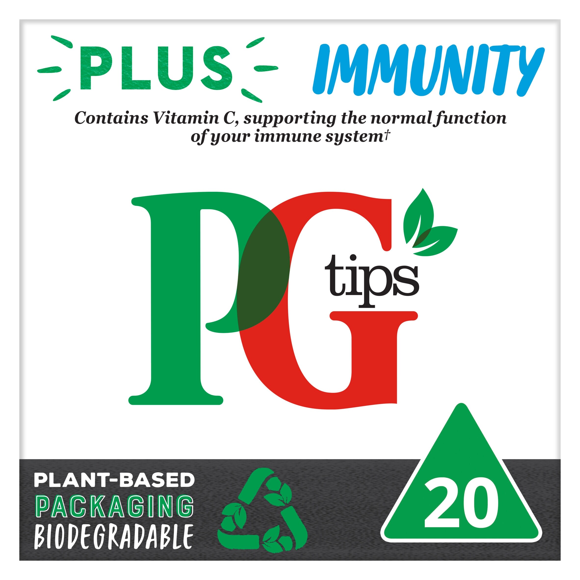 Pg Tips Plus Immunity 20 Pack 58G - Tesco Groceries