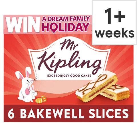 Mr Kipling Bakewell Slices 6 Pack - Tesco Groceries