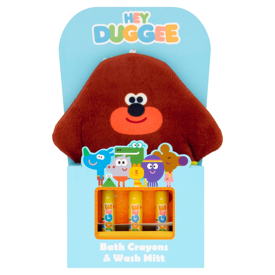 Hey Duggee Bath Crayons & Wash Mitt Set - Tesco Groceries