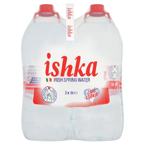 Ishka Irish Spring Water 2x5 Litre - Tesco Groceries