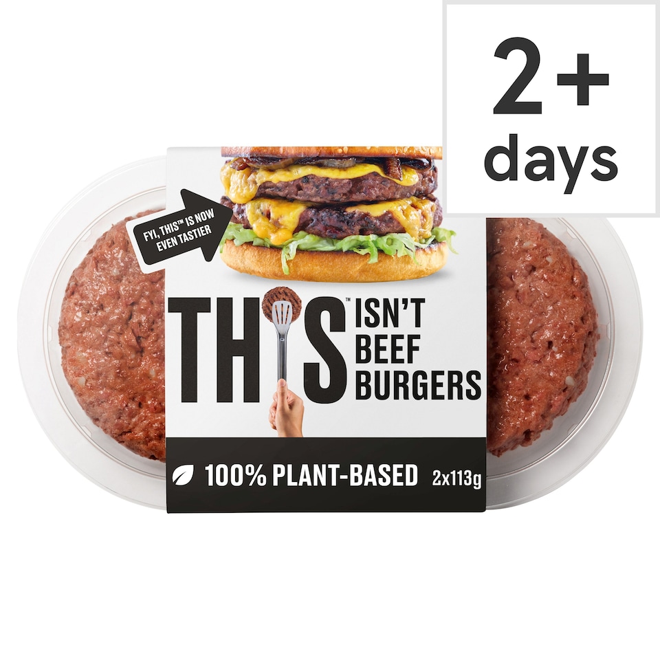 This Isn't Beef Plant Based Burgers 226G - Tesco Groceries