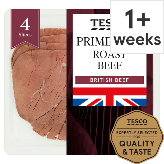 Tesco 4 Roast Beef Slices 100G - Tesco Groceries