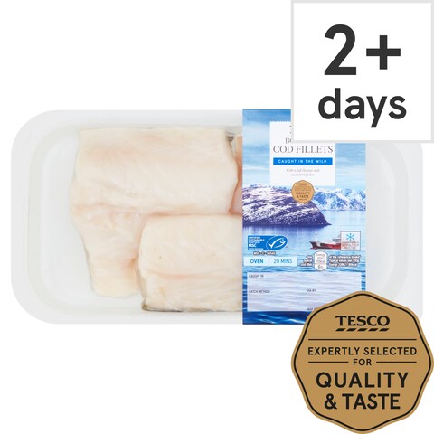 Tesco 2 Boneless Cod Fillets 280G - Tesco Groceries