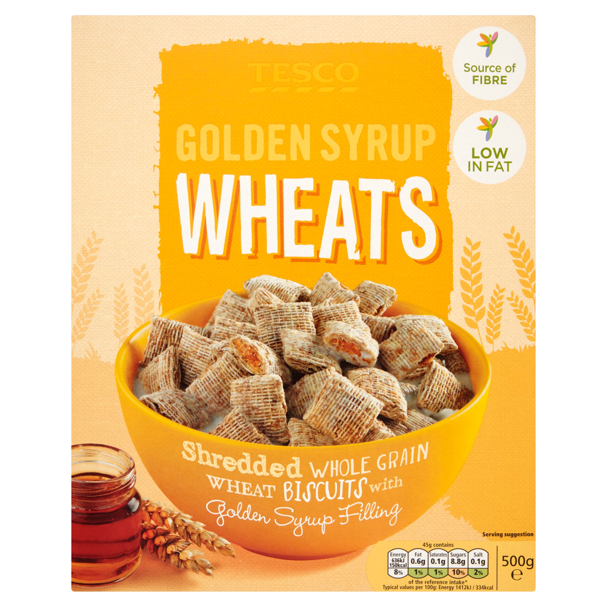Tesco Golden Syrup Wheat Cereal 500G - Tesco Groceries