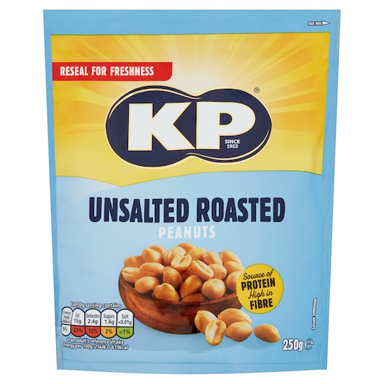 Kp Unsalted Peanuts 250G - Tesco Groceries