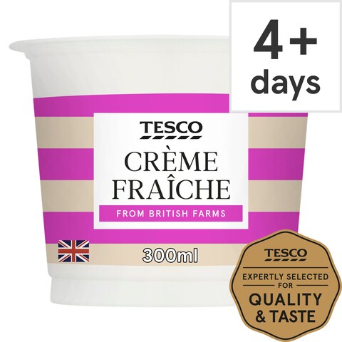 Tesco British Creme Fraiche 300Ml - Tesco Groceries