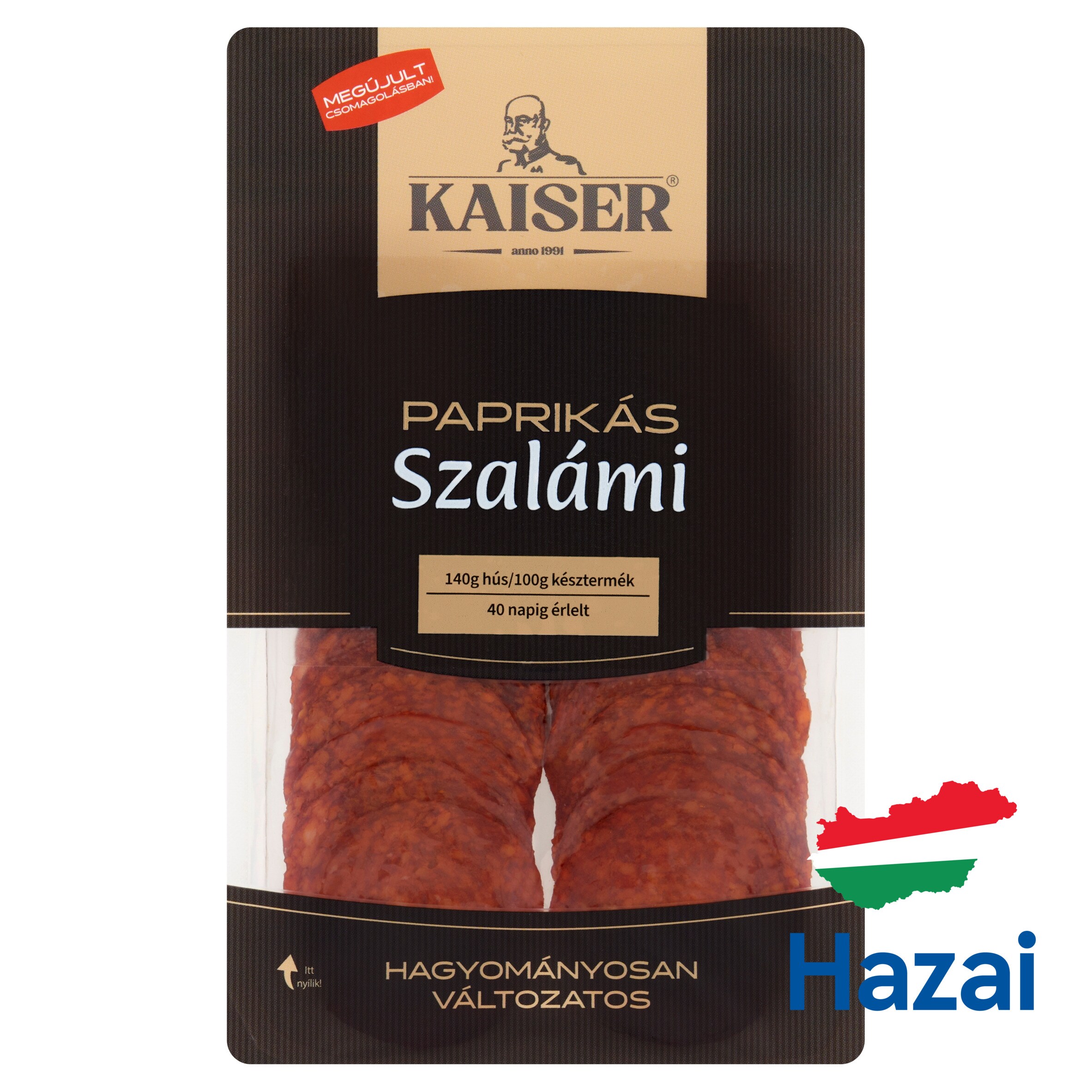 Kaiser Sliced Noble Mold Paprika Salami 75 g - Tesco Groceries