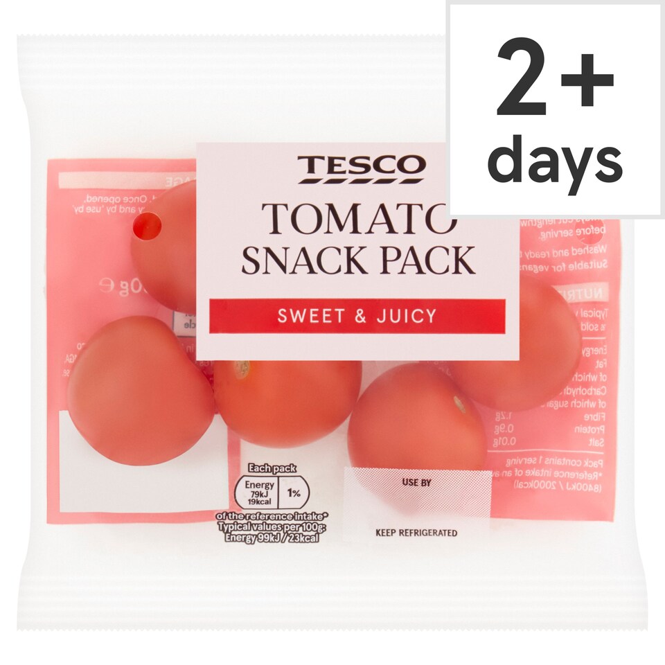 Tesco Tomato Snack Pack 80g - Tesco Groceries