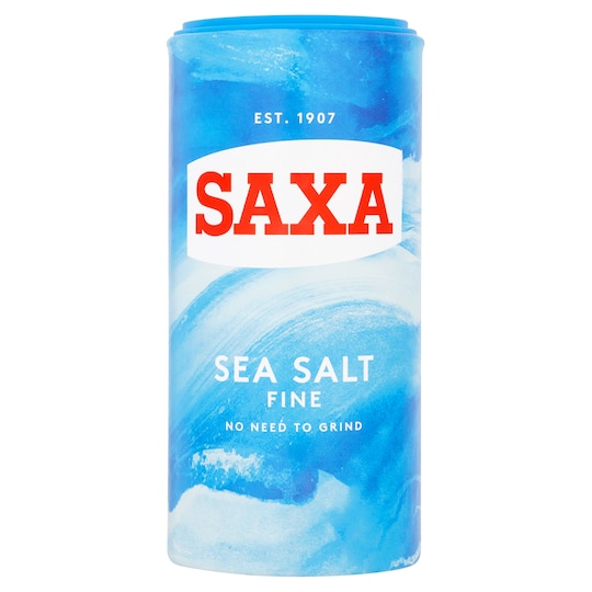Saxa Fine Sea Salt 350G - Tesco Groceries