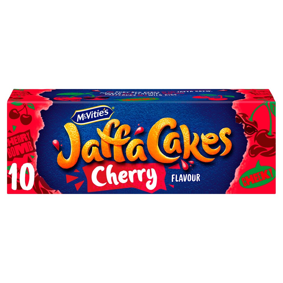 Mcvitie's Jaffa Cakes Cherry Flavoured Biscuits 10 Pack - Tesco Groceries