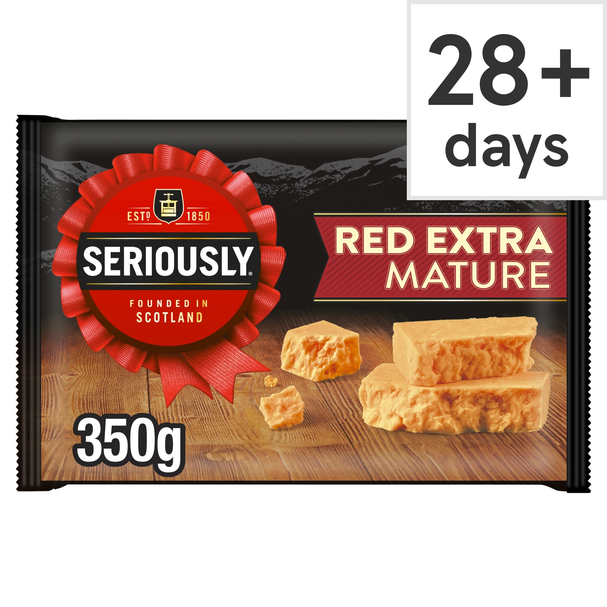 Seriously Red Extra Mature Cheddar Cheese 350g - Tesco Groceries