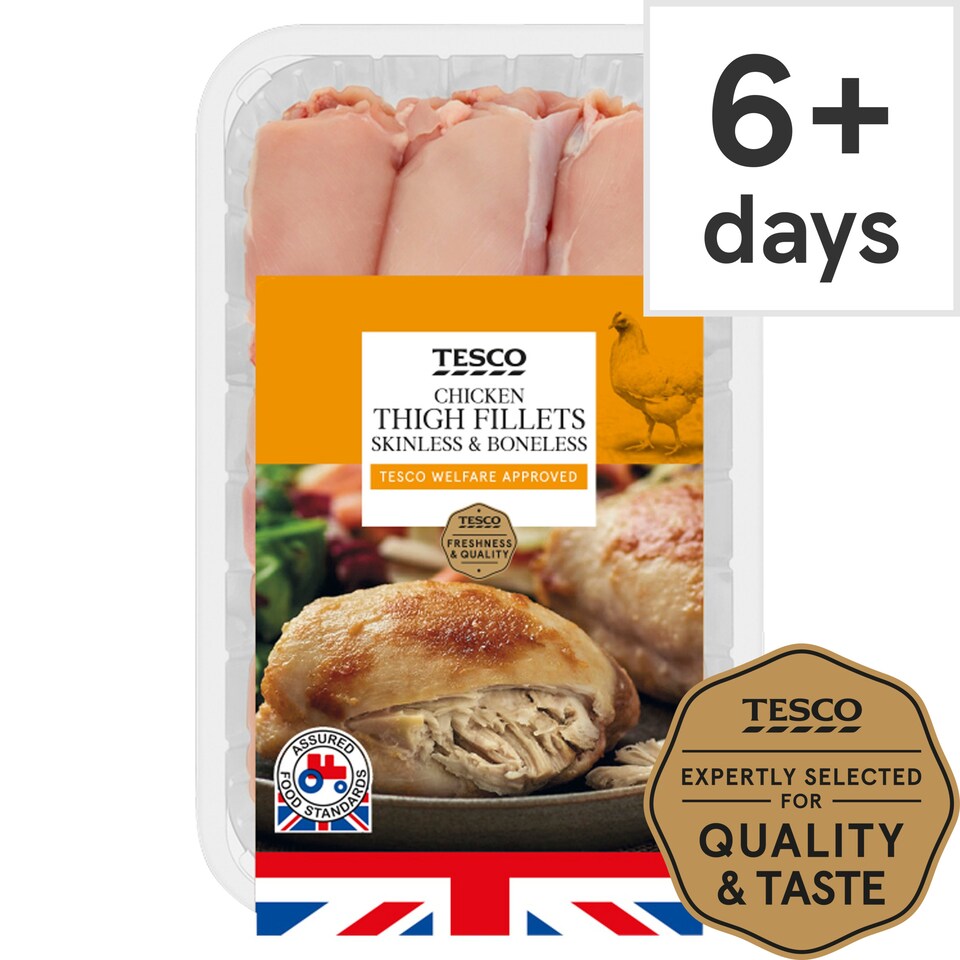 Tesco British Chicken Thigh Fillets 1Kg - Tesco Groceries