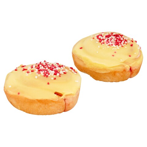 Tesco Raspberry Jam Trifle Buns 2 Pack - Tesco Groceries