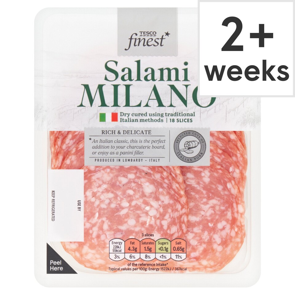 Tesco Finest Salami Milano 90G - Tesco Groceries