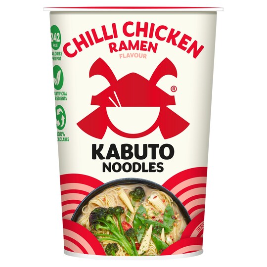 Kabuto Noodles Chilli Chicken Ramen 65G - Tesco Groceries