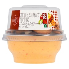 HOLY HUMMUS ROASTED PEPPER HUMMUS WITH PRETZELS 2GO 130g - Tesco Groceries