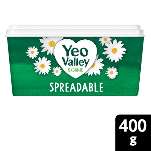 Yeo Valley Organic Spreadable Blend of Butter and Rapeseed Oil 400g ...
