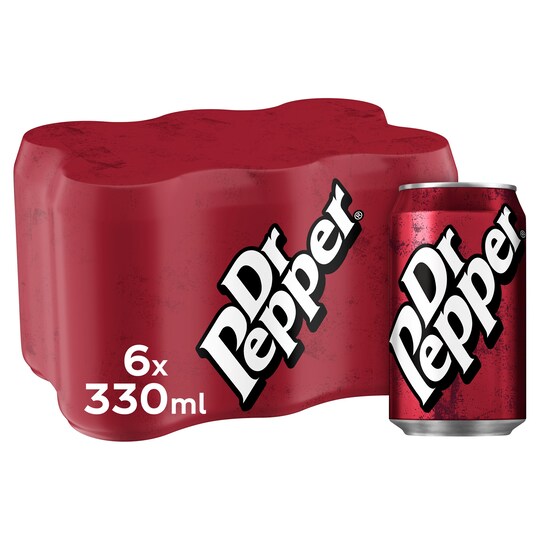 Dr Pepper Regular 6 X 330Ml - Tesco Groceries