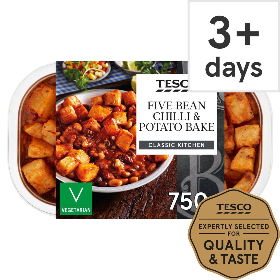 Tesco Five Bean Chilli & Potato Bake 750G - Tesco Groceries