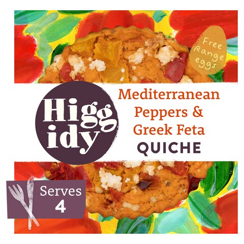 Higgidy Mediterranean Pepper & Feta Quiche 400G - Tesco Groceries