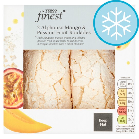 Tesco Finest Mango Passion Fruit Roulades 2X90g - Tesco Groceries