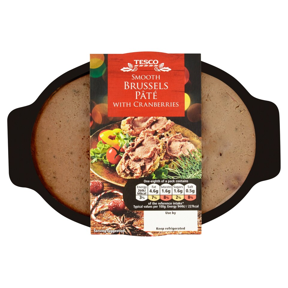 Tesco Brussels With Cranberry Pate 230g - Tesco Groceries