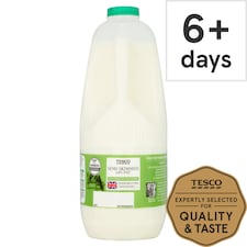 Tesco British Semi Skimmed Milk 3.408L, 6 Pints - Tesco Groceries