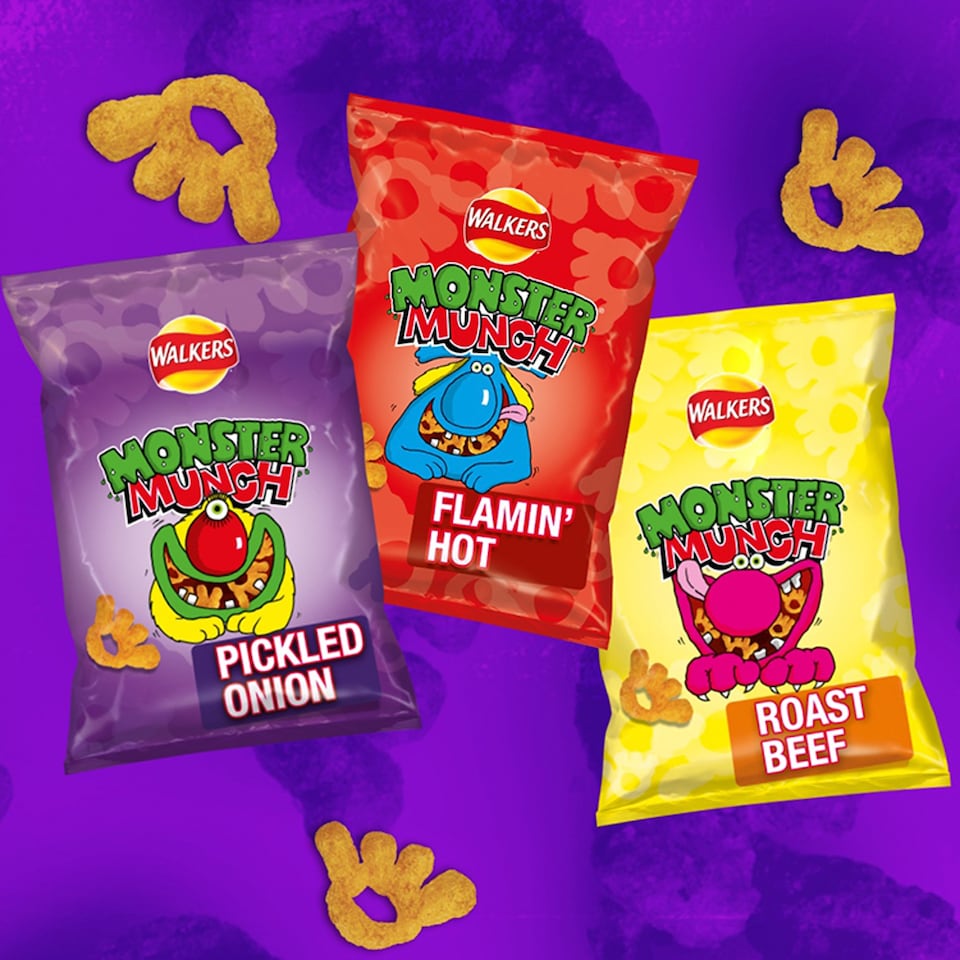 Walkers Monster Munch Variety Snacks 12 X 22G - Tesco Groceries