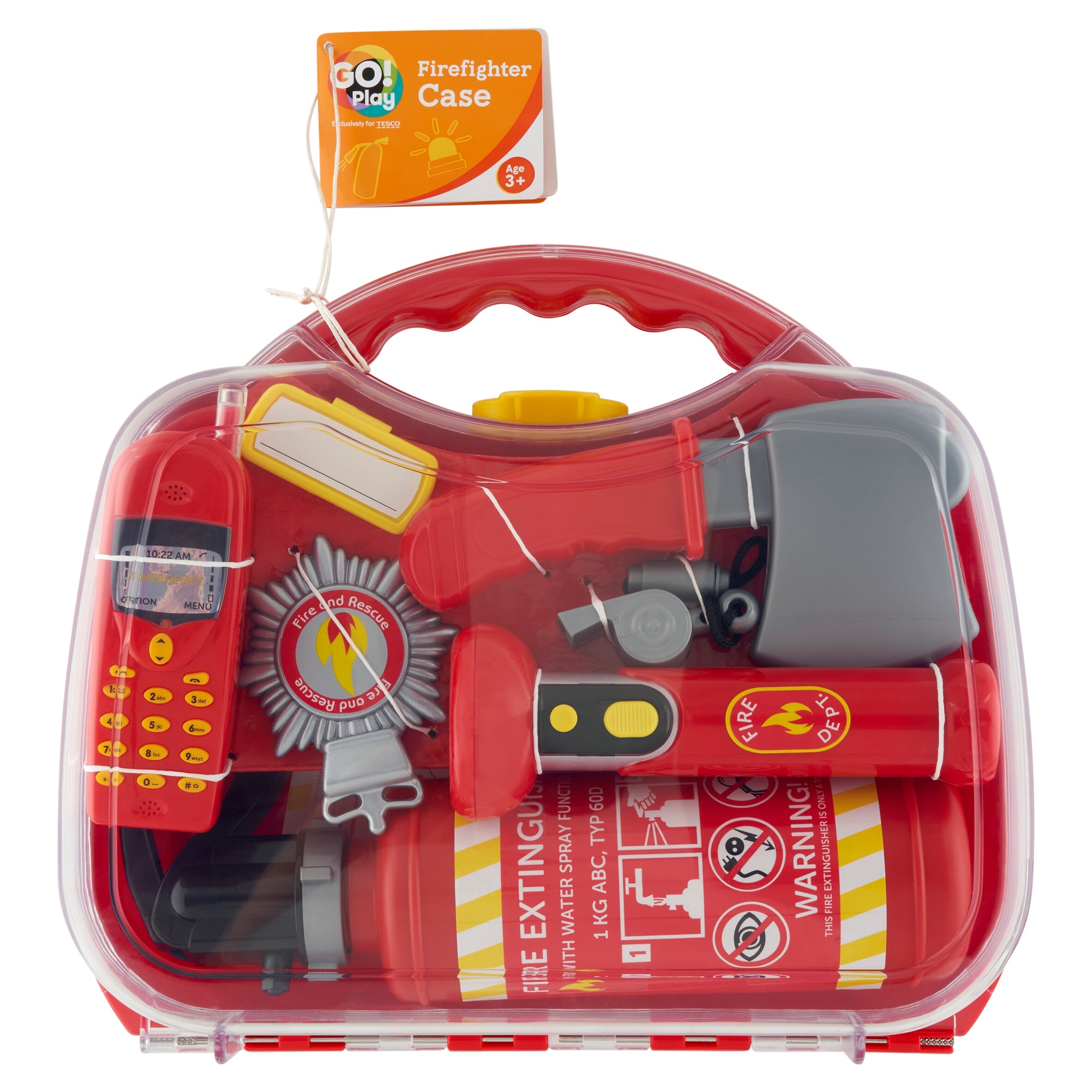 Tesco Go Play! Firefighter Case - Tesco Groceries