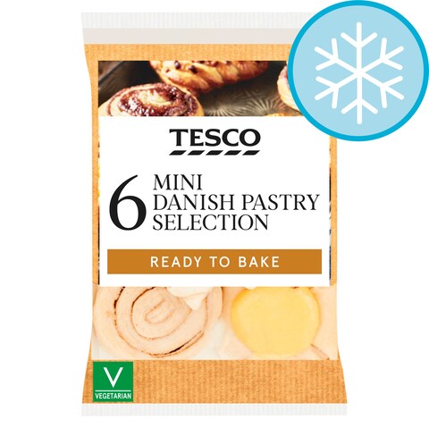 Tesco 6 Mini Danish Pastry Selection 235G - Tesco Groceries