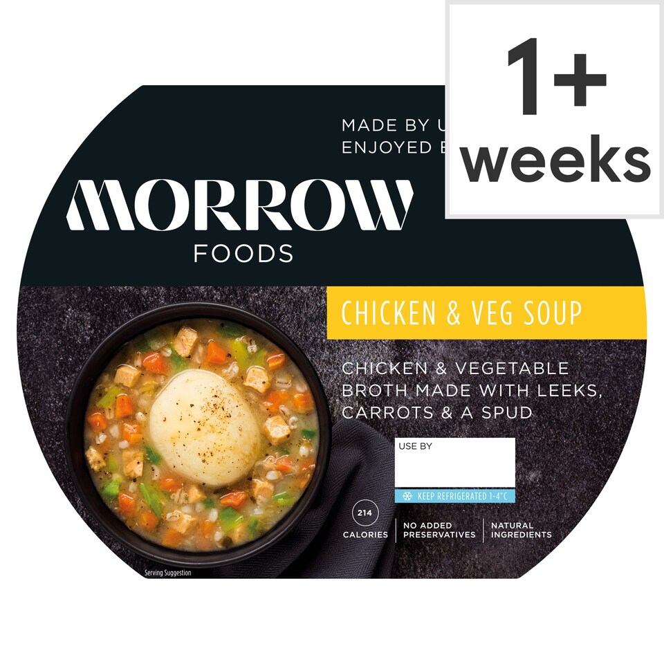 Morrow Foods Chicken Broth & Spud Soup 450G - Tesco Groceries