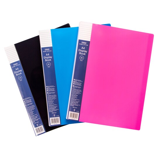 Tesco 40 Pocket Display Book Assorted - Tesco Groceries