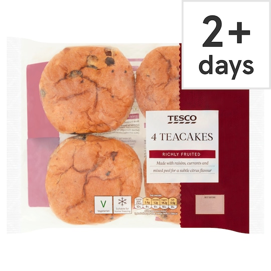 Tesco Teacakes 4 Pack .. - Tesco Groceries